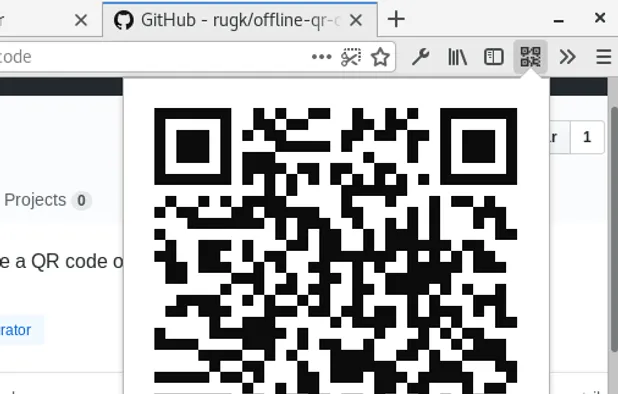 Offline QR Code Generator: A browser add-on that allows you to quickly ...