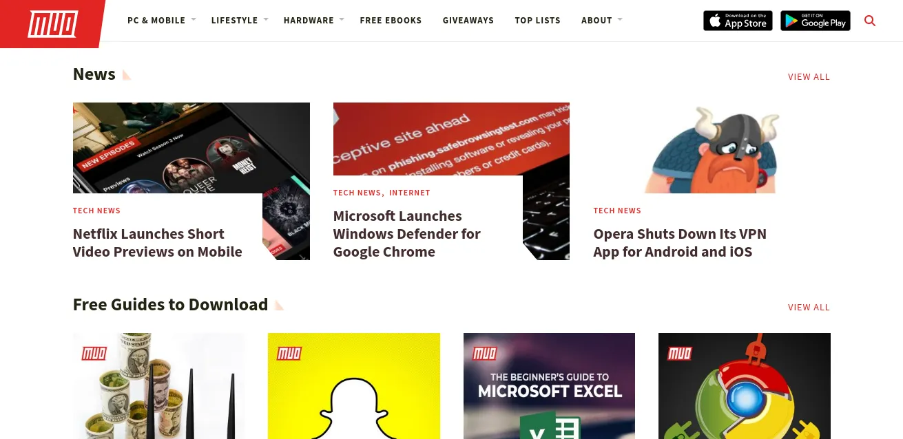 MakeUseOf: Booming daily blog that features | AlternativeTo