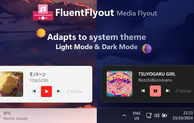 FluentFlyout: A simple and modern audio flyout for Windows 11, built ...