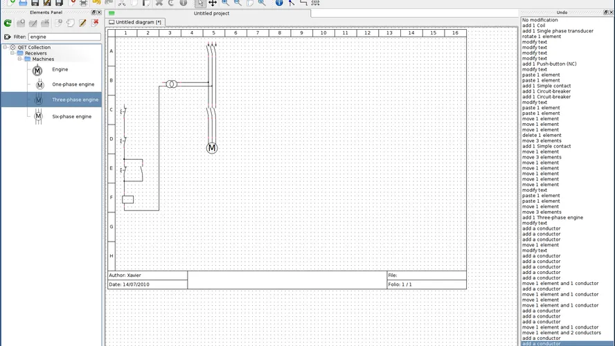 QElectroTech: Free software to create electric diagrams. | AlternativeTo