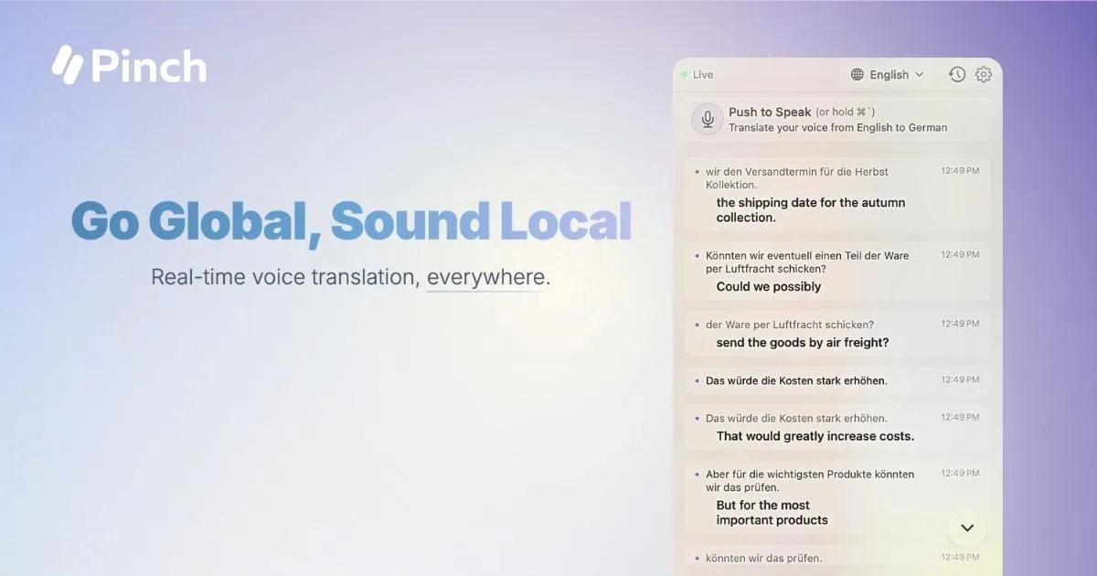 Pinch - Voice Translation Alternatives: Top 10 Translators & Similar ...