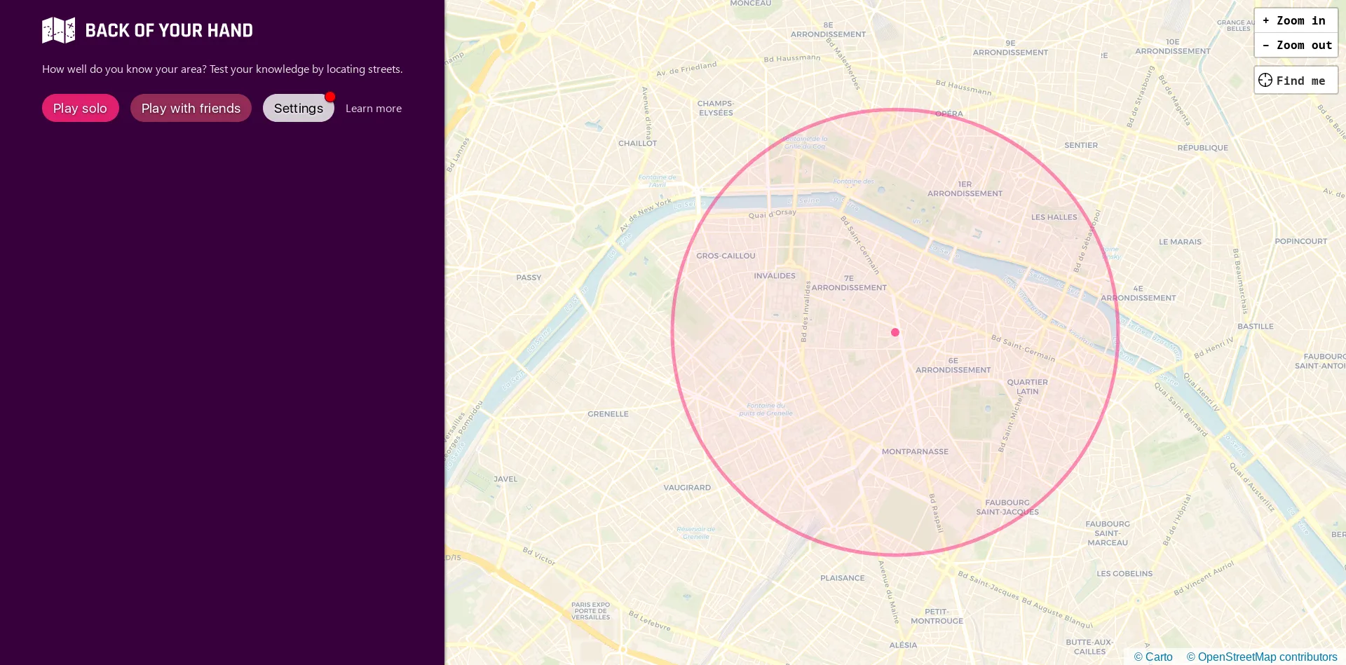 Back Of Your Hand: How well do you know your area? Test your knowledge ...
