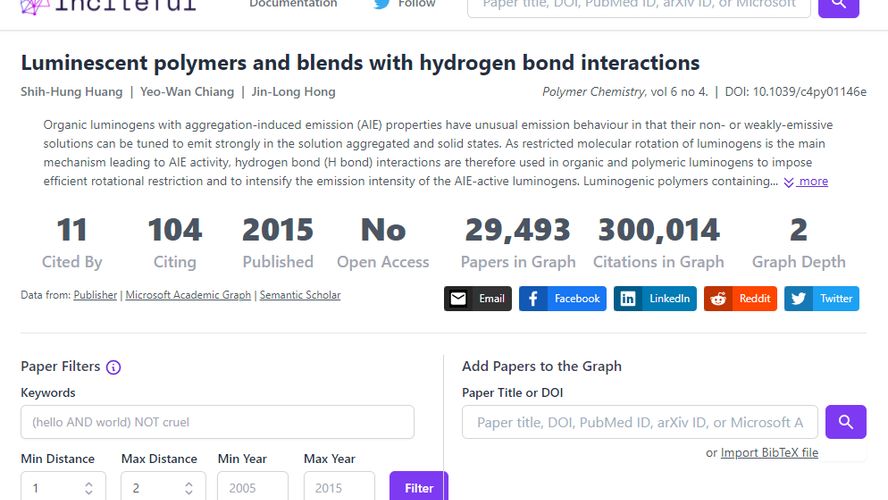 Inciteful: Build a network of academic papers and we'll analyze the ...