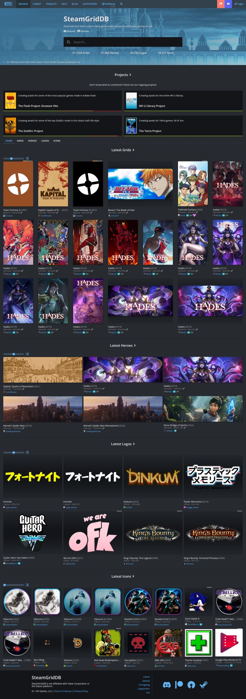 SteamGridDB: Download and share custom video game assets and personalize your gaming library ...