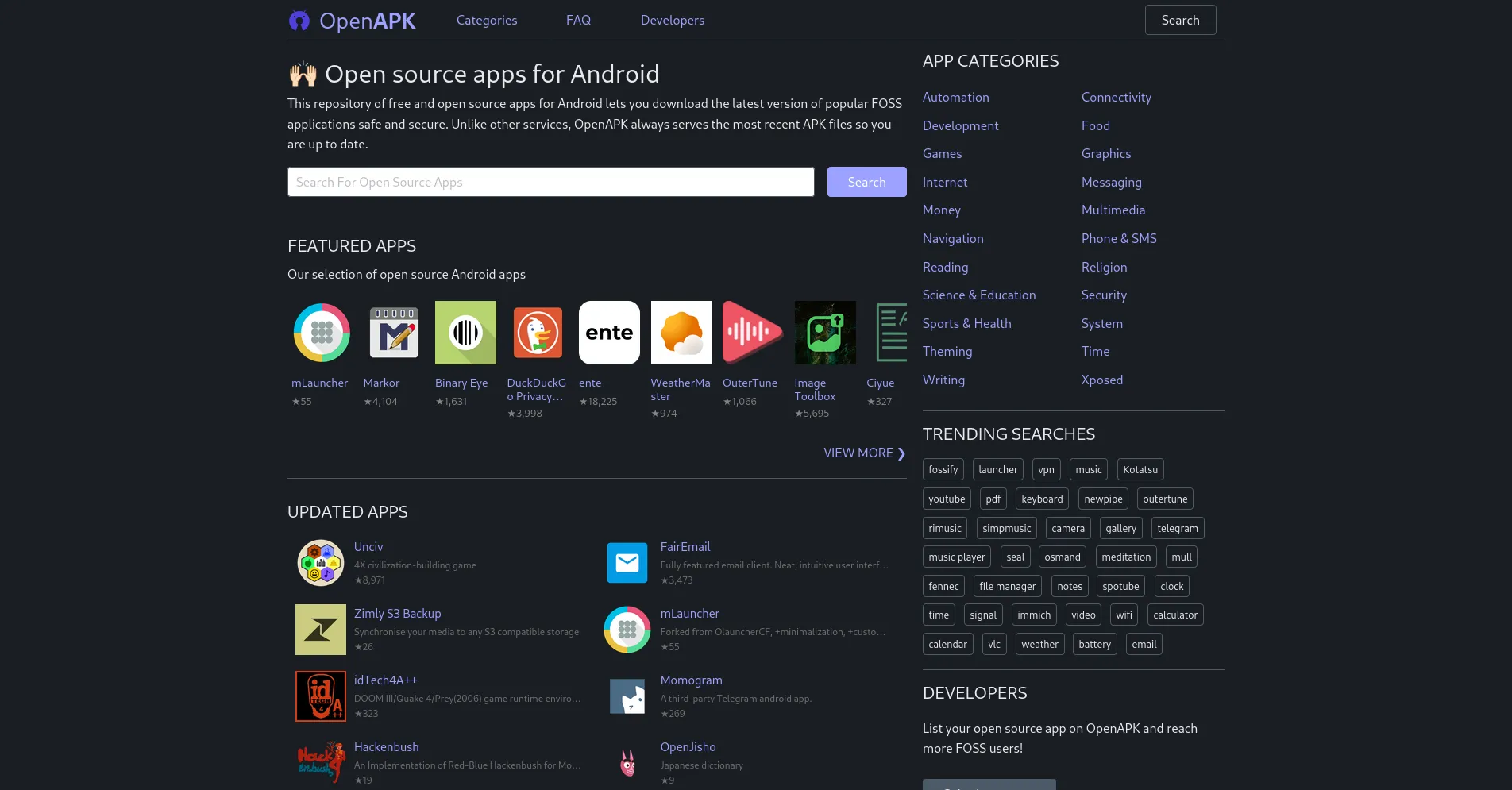 OpenAPK: Download free open-source apps in APK format for Android that are safe and | AlternativeTo