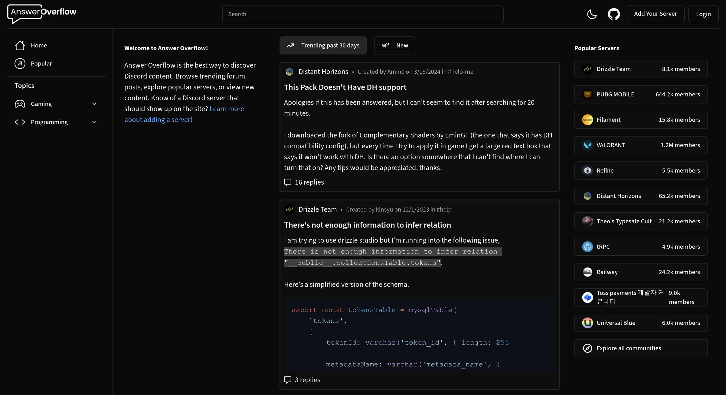 AnswerOverflow: Indexing Discord Help Channel Questions into Google | AlternativeTo