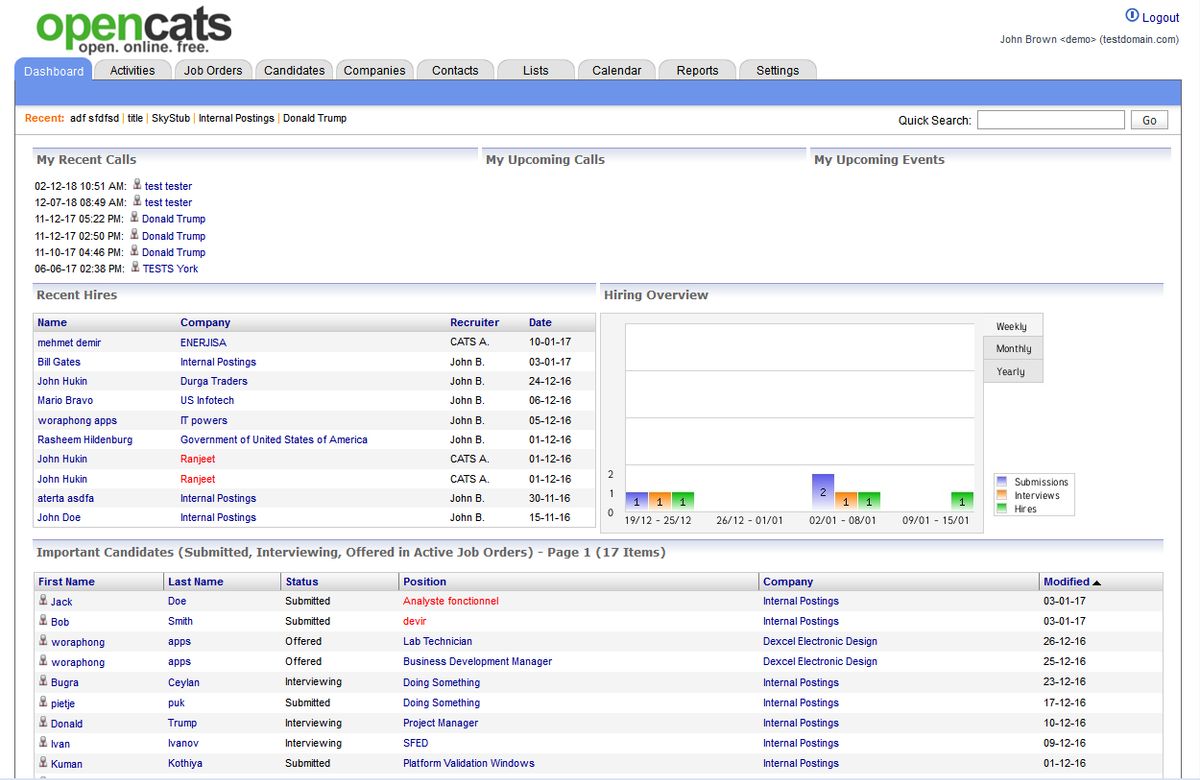 OpenCATS Alternatives and Similar Apps / Services | AlternativeTo