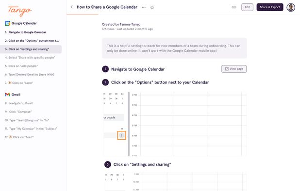 Tango Screenshot Workflow Builder It Creates Workflows Based On