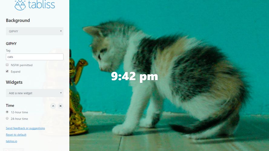 Tabliss: A beautiful new tab page with many customisable backgrounds ...