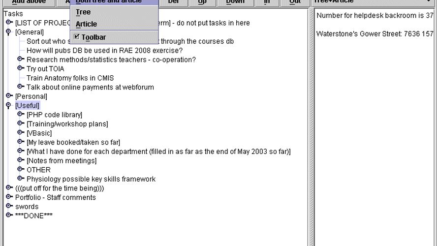 Jreepad: Java Treepad Editor, is an excellent | AlternativeTo