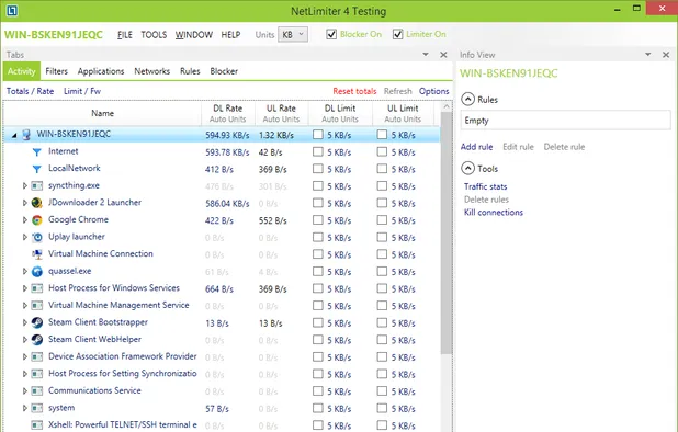 NetLimiter: Windows traffic control and monitoring tool | AlternativeTo