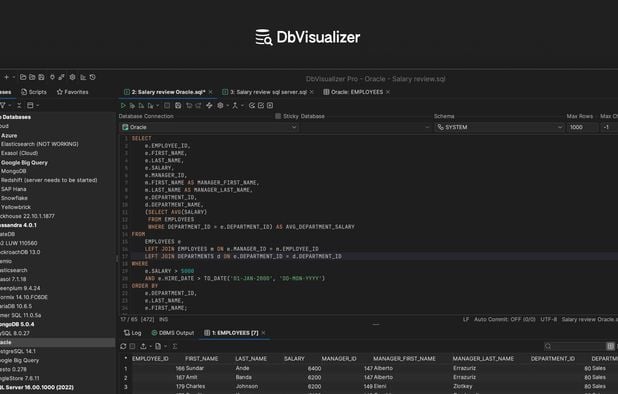 DbVisualizer: The Universal database tool for developers, analysts and DBAs. | AlternativeTo