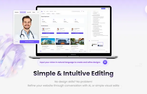 Readdy: Meet your product designer. Text-to-UI, with beautiful design ...