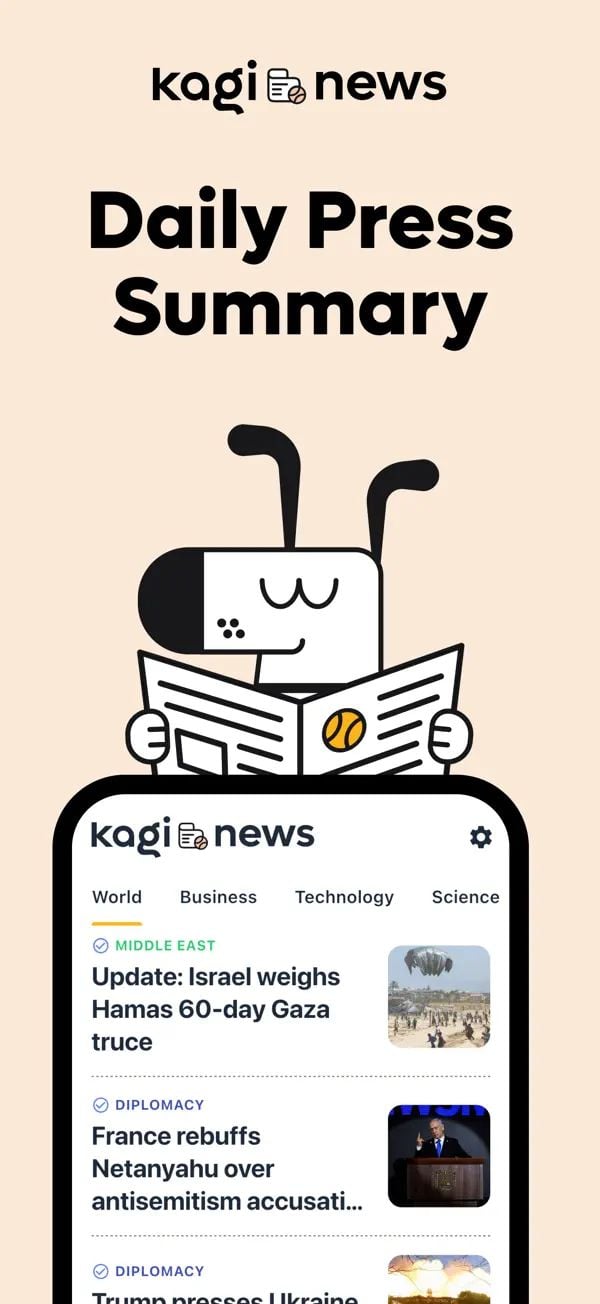 Kagi News: Daily press review with key facts, global sources, no ads | AlternativeTo