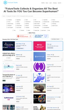 FutureTools: Organizing all of the amazing AI tools that are ...