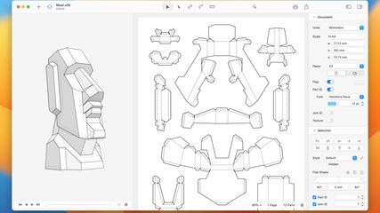 Unfolder: 3D model unfolding tool to help you create papercraft easily and quickly | AlternativeTo