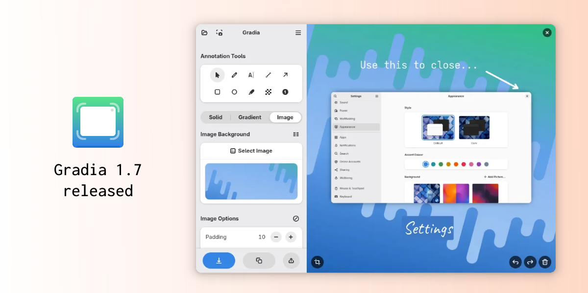 Screenshot editing software Gradia 1.7 adds new tool to showcase code ...