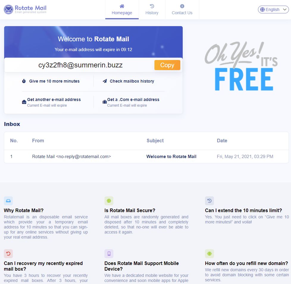 Rotate Mail Alternatives: Top 12 Disposable Email Services | AlternativeTo