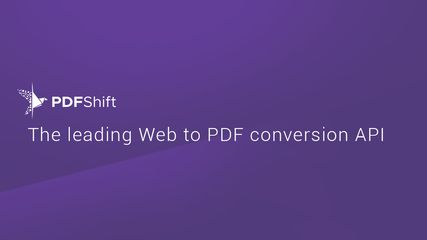 PDFShift: Convert any HTML documents to PDF with a single POST request | AlternativeTo