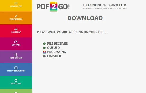PDF2GO: Edit PDF files online and convert, compress, merge, split ...
