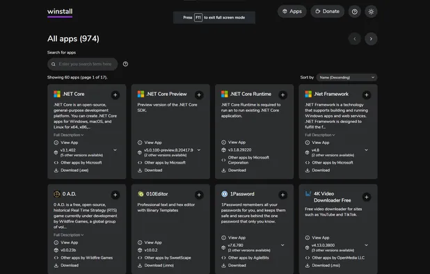 winstall.app: Bulk install Windows apps quickly with Windows Package ...
