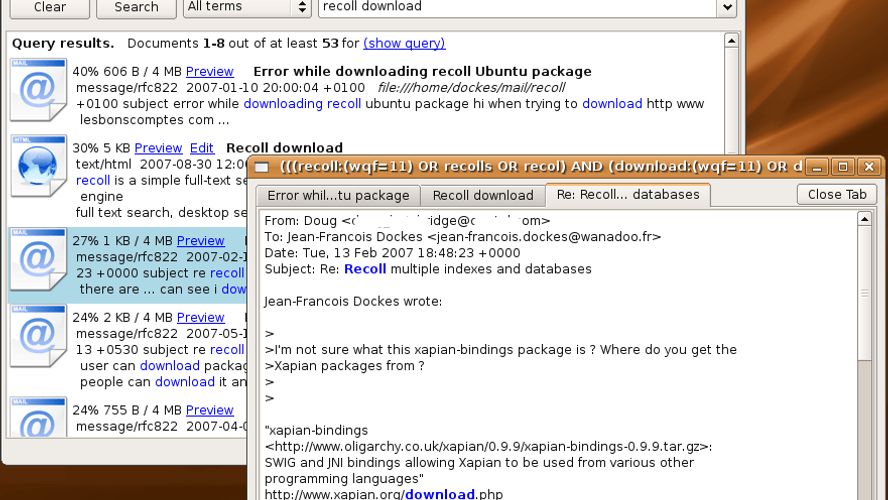 Recoll: This package is a personal full text search | AlternativeTo