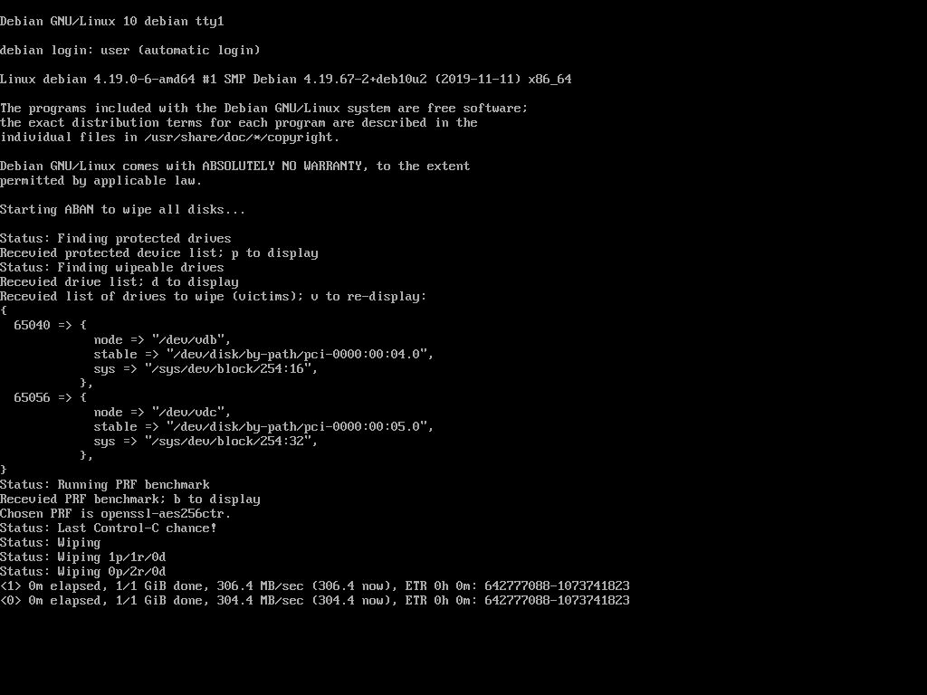 ABAN: Boot CD/USB stick for securely wiping all the disks in a computer ...