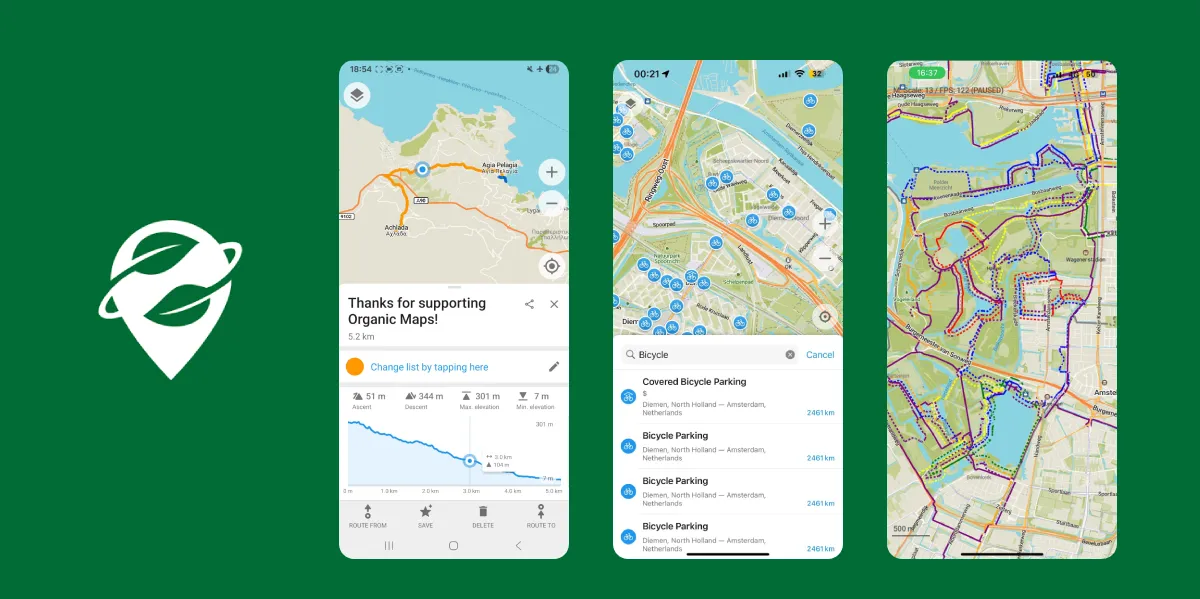Organic Maps now displays popular hiking and cycling routes from all ...