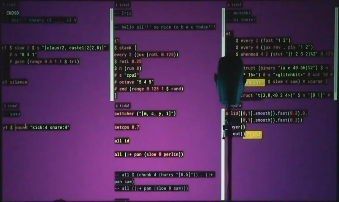 Tidal Cycles: A free/open source live coding environment for algorithmic patterns, written in ...