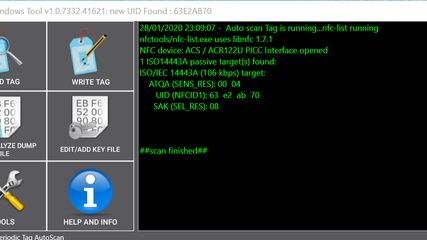 Mifare Windows Tool - MWT: This is a Windows NFC-App for reading ...
