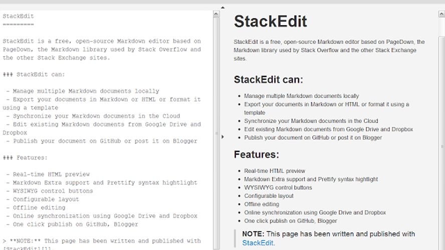 StackEdit: Full-featured, open-source Markdown editor based on PageDown ...