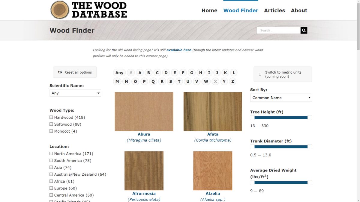 The Wood Database Alternatives and Similar Sites / Apps | AlternativeTo