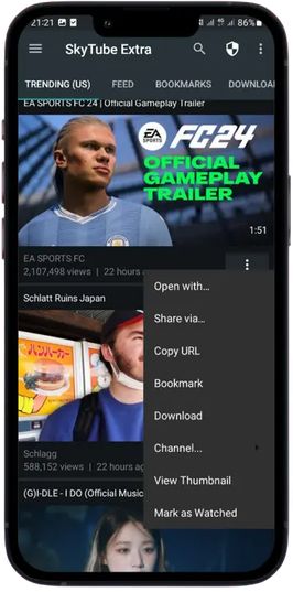 SkyTube: Copylefted libre / open source YouTube player for Android ...