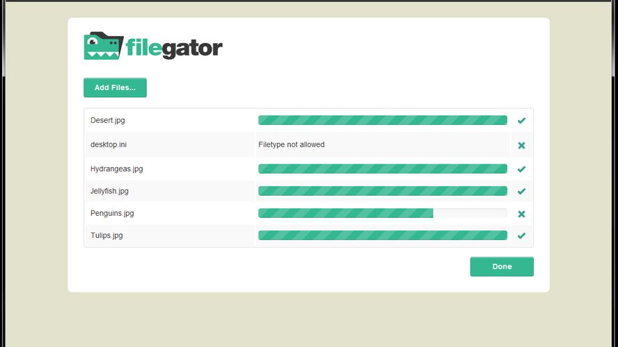 FileGator: A simple, self-hosted file-sharingplatform | AlternativeTo