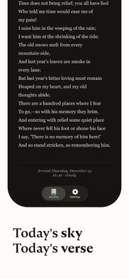 Sometimes: Receive curated poems based on your local weather, season ...