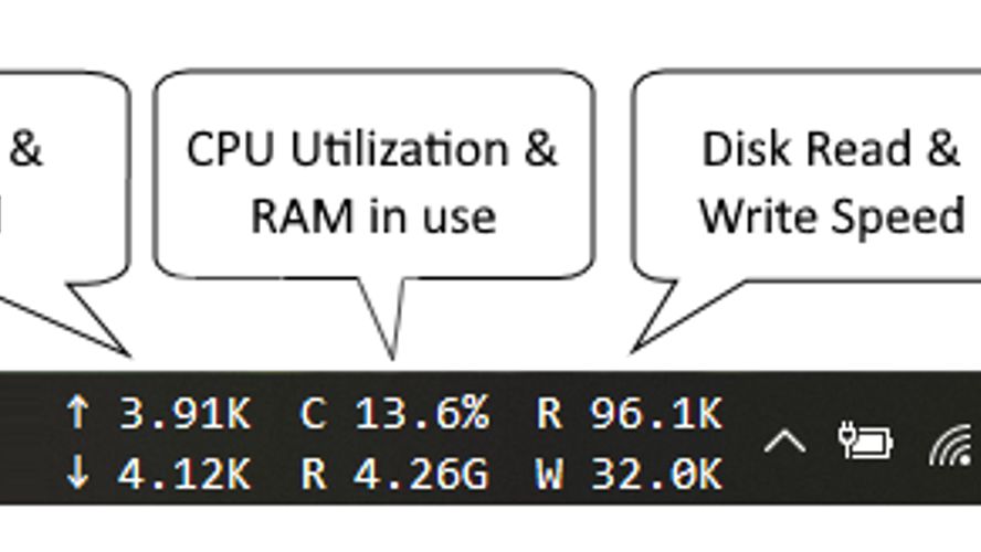 taskbar-stats: Display live system stats on Windows's taskbar ...