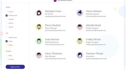 UI Faces: Aggregates various free avatar placeholder sources that you ...