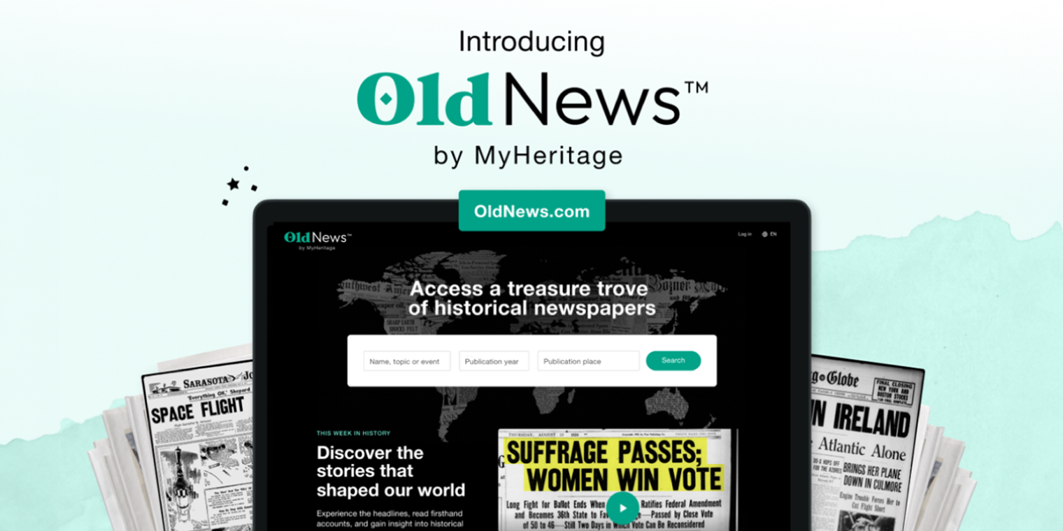 MyHeritage launched OldNews, a subscription portal for accessing ...