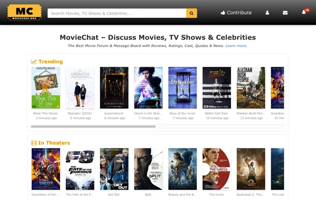 MovieChat: Message boards for discussing movies | AlternativeTo