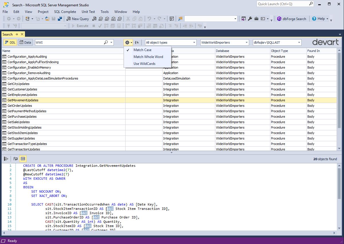 dbForge Search for SQL Server Alternatives: Top 2 Database Management ...