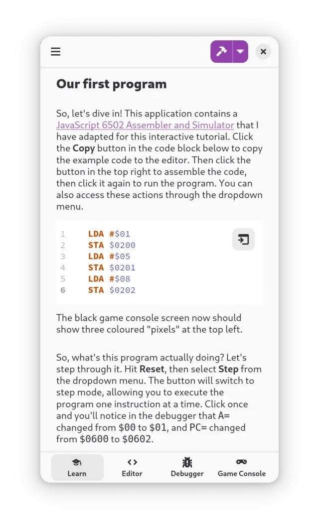 Learn 6502 Assembly Alternatives and Similar Software | AlternativeTo
