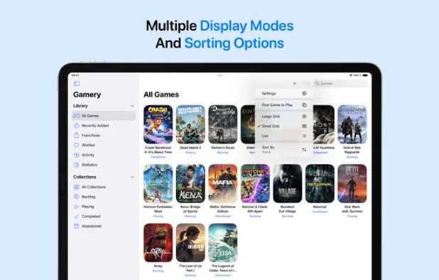 Gamery: Iming to be the most beautiful video game library app ...