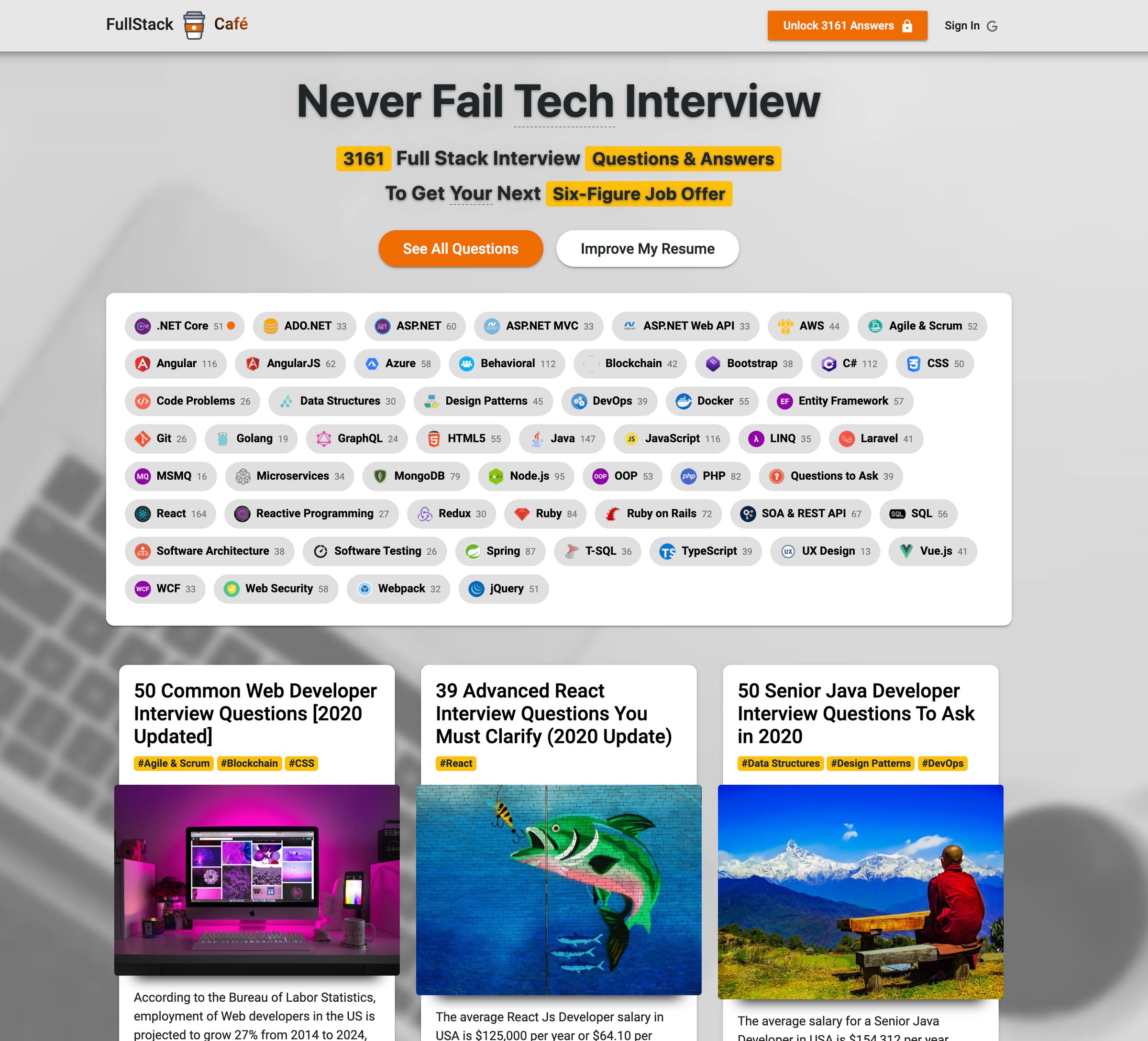 FullStack.Cafe Alternatives and Similar Sites & Apps | AlternativeTo