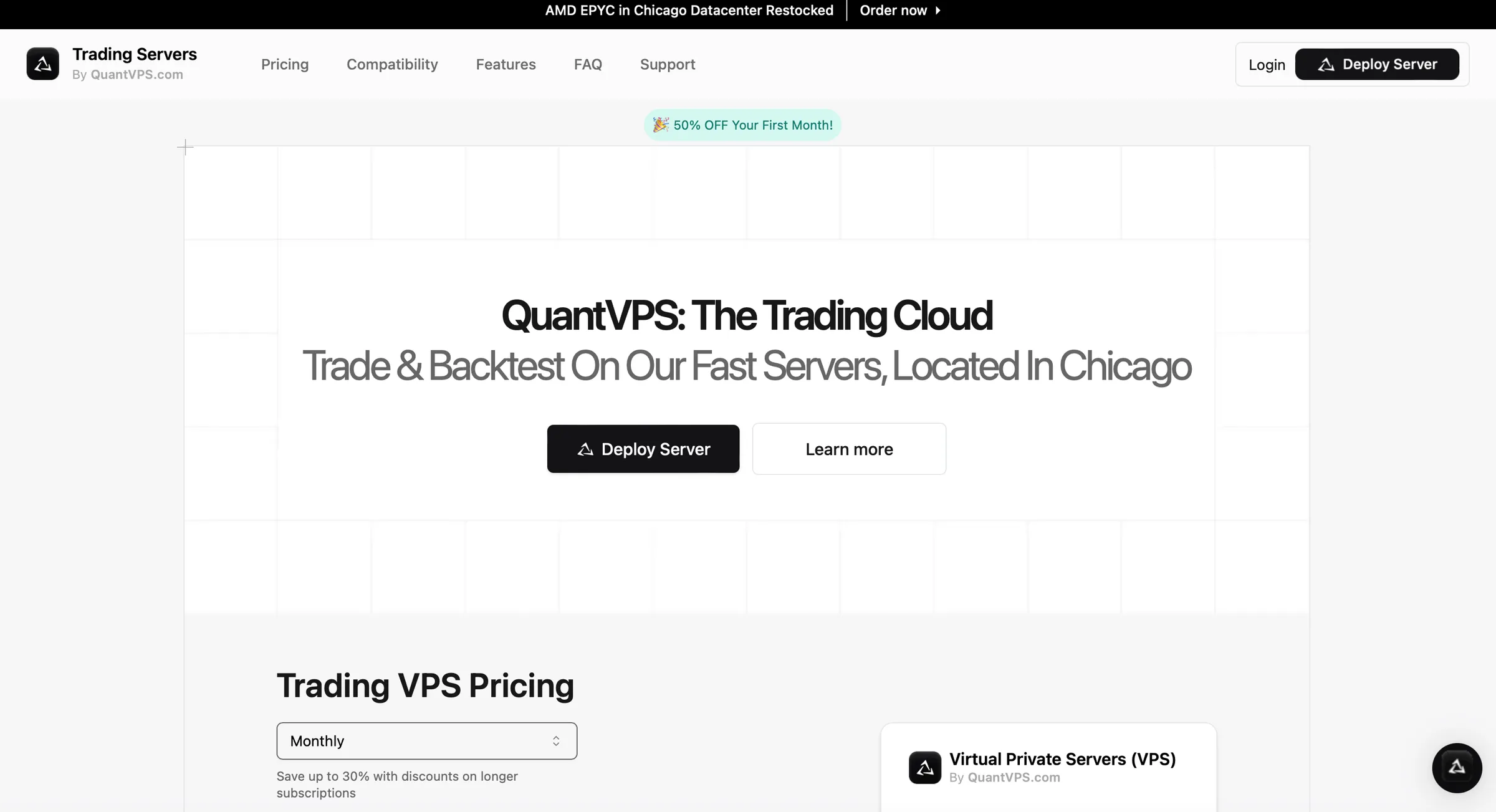 QuantVPS: Offers ultra-low latency Virtual Private Servers designed for futures trading ...