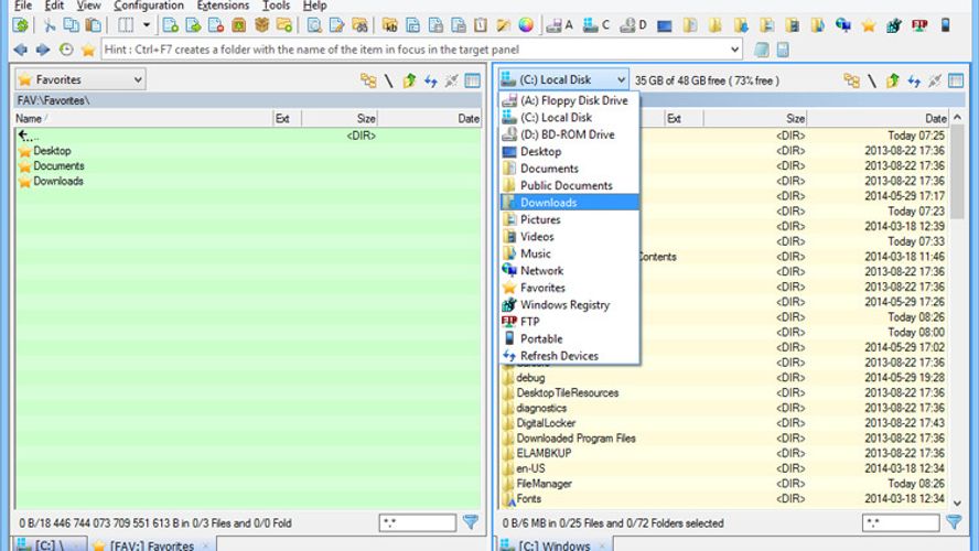 Multi Commander: Multi-tabbed file manager and alternative to the ...