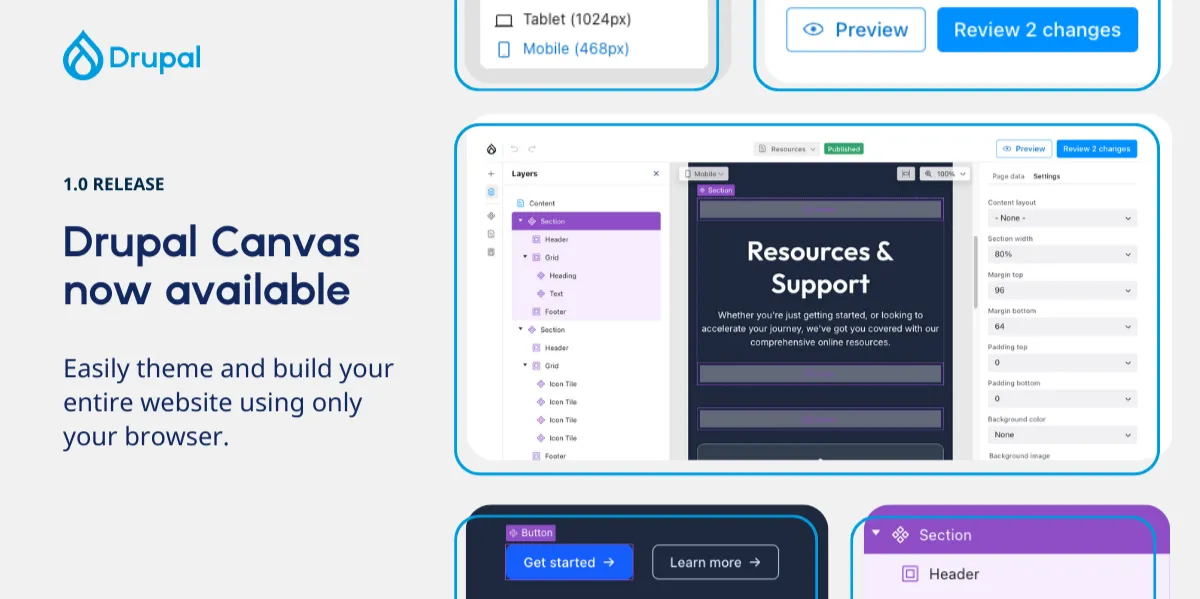 Drupal introduces Canvas, a visual builder for easier and more flexible website design ...