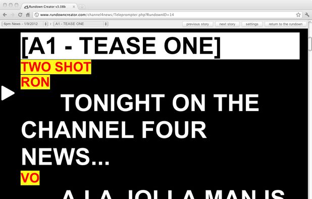 Rundown Creator: TV/radio rundown software that runs in your web ...