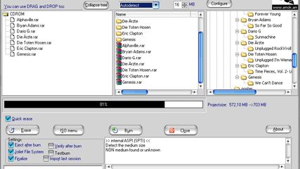 AmoK CD/DVD Burning: Burns CDs and DVDs and offers all options you need ...