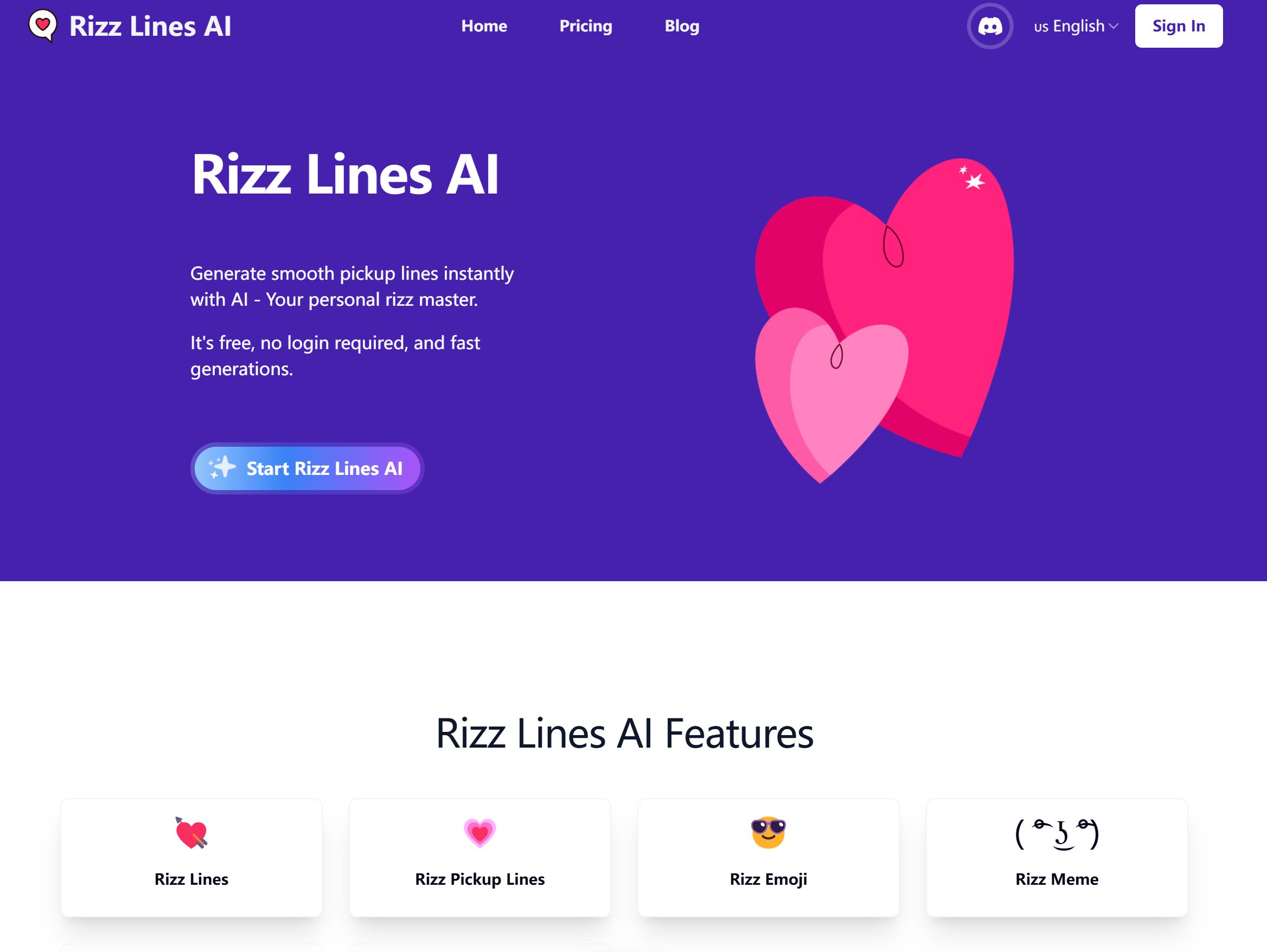 Rizz Lines AI: Generate smooth pickup lines with AI | AlternativeTo