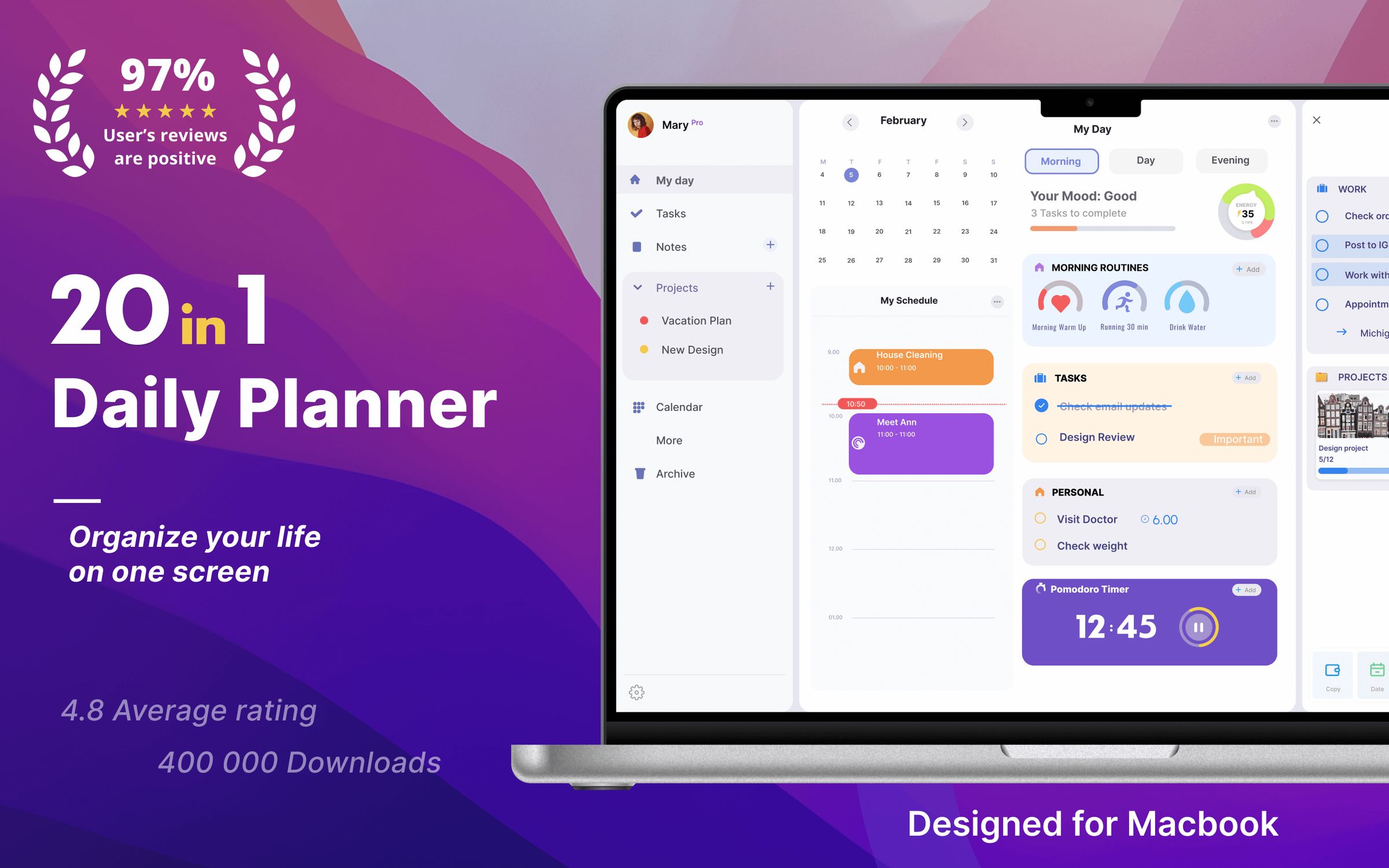 Brite Daily Planner App: All-in-one Productivity app with deep ...